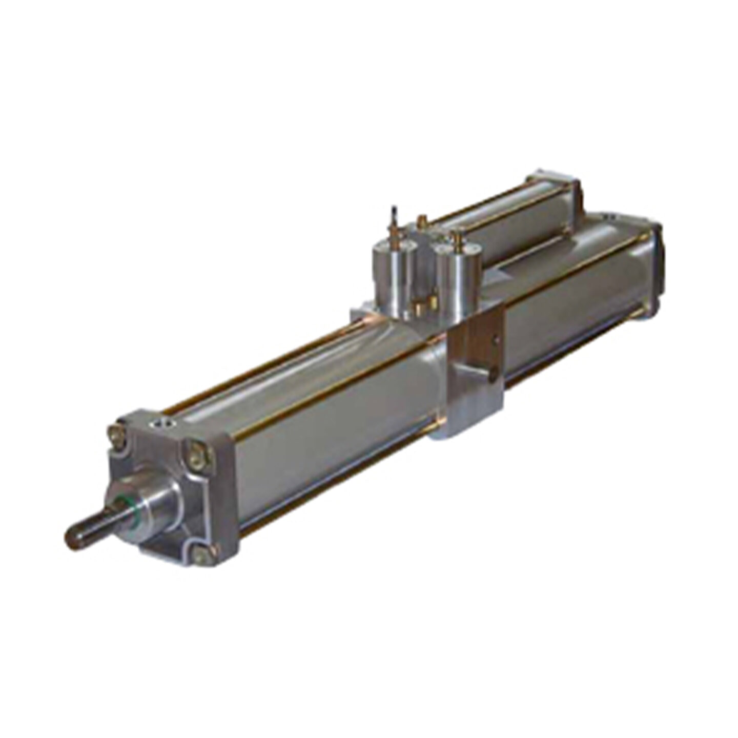 Hydropneumatic system for operating large hall doors with integrated ...