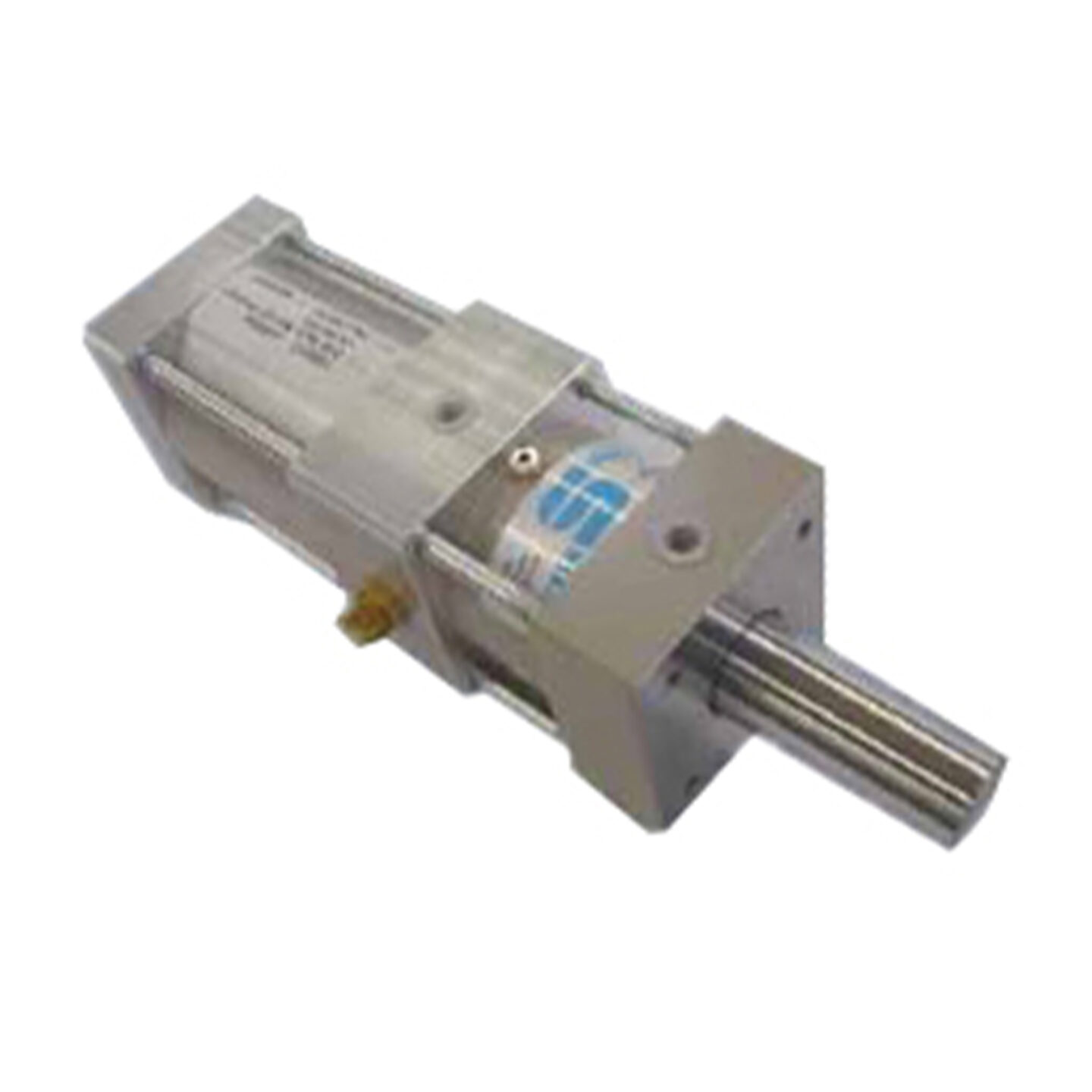 Hydropneumatic cylinder for punching CD blanks during injection molding ...